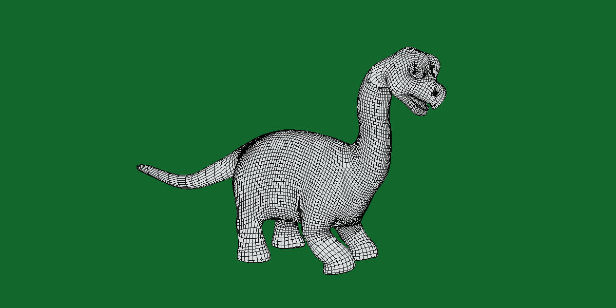 Brachiosaurus Baby Dinosaur - 3D Model by Nyilonelycompany