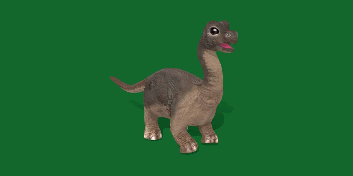 Brachiosaurus Baby Dinosaur - 3D Model by Nyilonelycompany