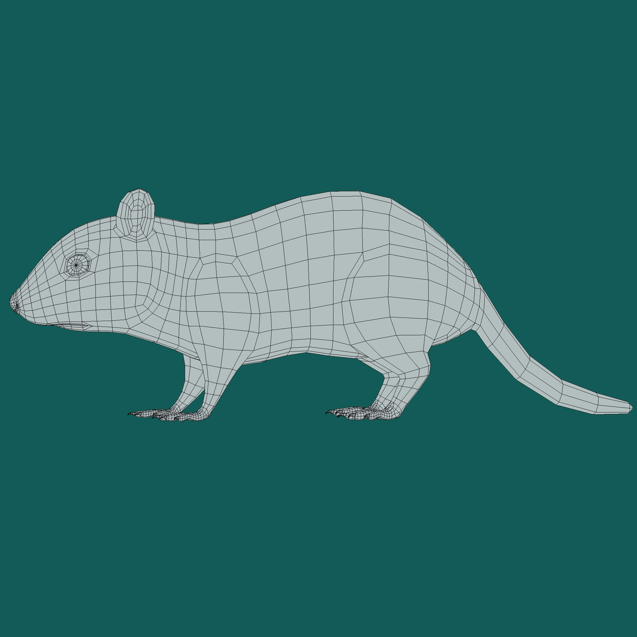 Chipmunk Tamias Rodent - 3D Model by Nyilonelycompany