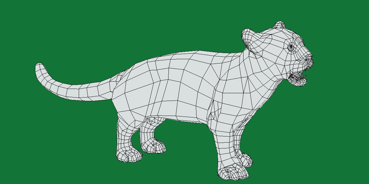 Clouded Leopard Cub - 3D Model by Nyilonelycompany