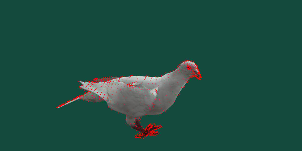 Columbidae White Dove Bird - 3D Model by Nyilonelycompany