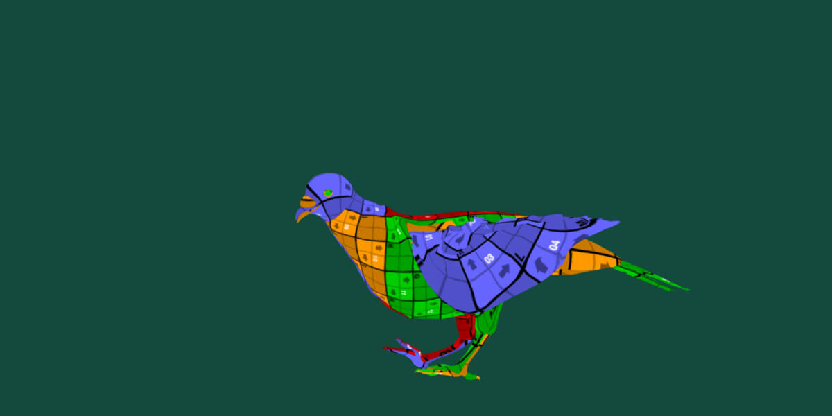 Columbidae White Dove Bird - 3D Model by Nyilonelycompany