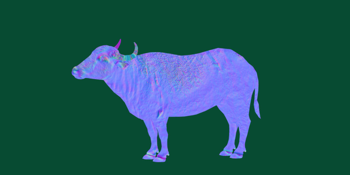 Domestic Asian Water Buffalo Animal - 3D Model by Nyilonelycompany