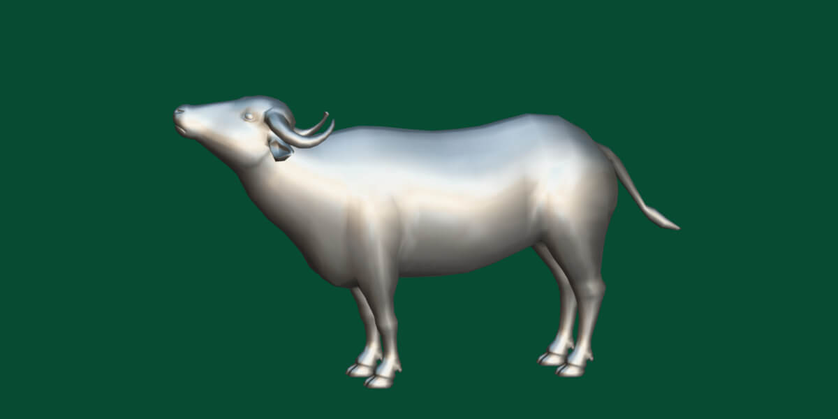 Domestic Asian Water Buffalo - 3D Model by Nyilonelycompany