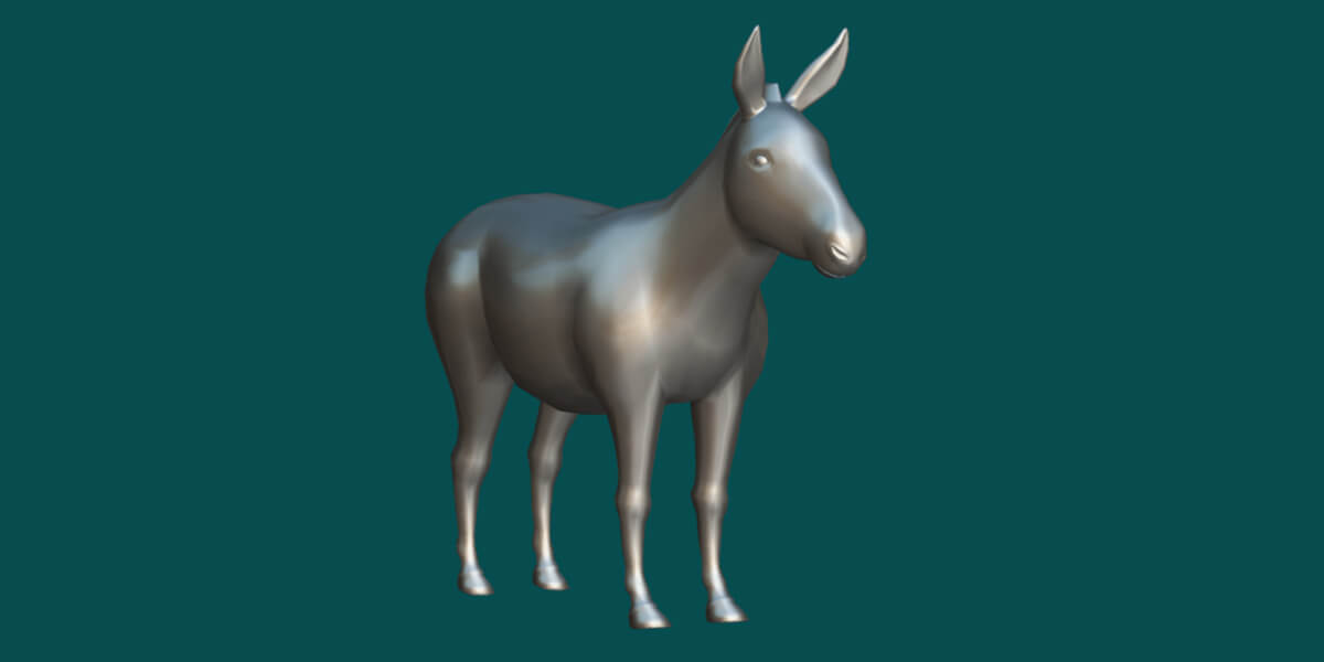 Donkey Animals - 3D Model by Nyilonelycompany
