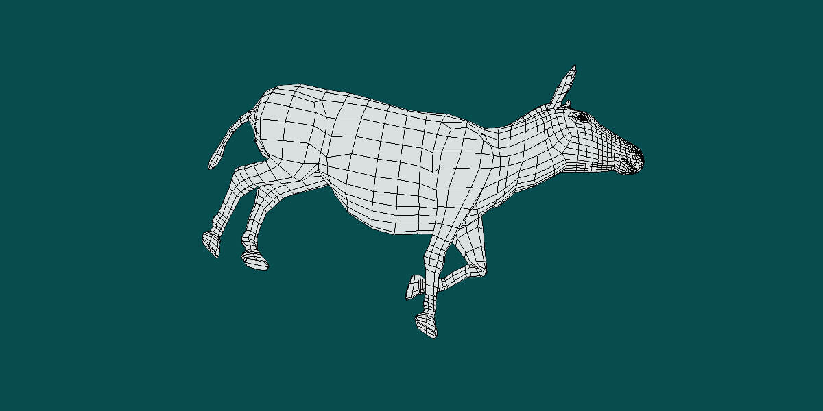 Donkey Animals - 3D Model by Nyilonelycompany