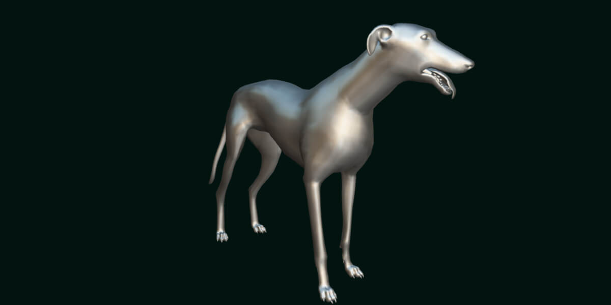English Greyhound Dog Breed - 3D Model by Nyilonelycompany