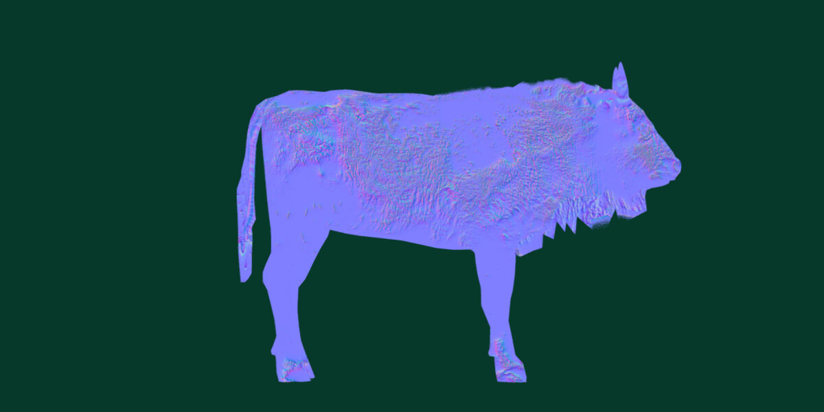 European Bison Calf - 3D Model by Nyilonelycompany