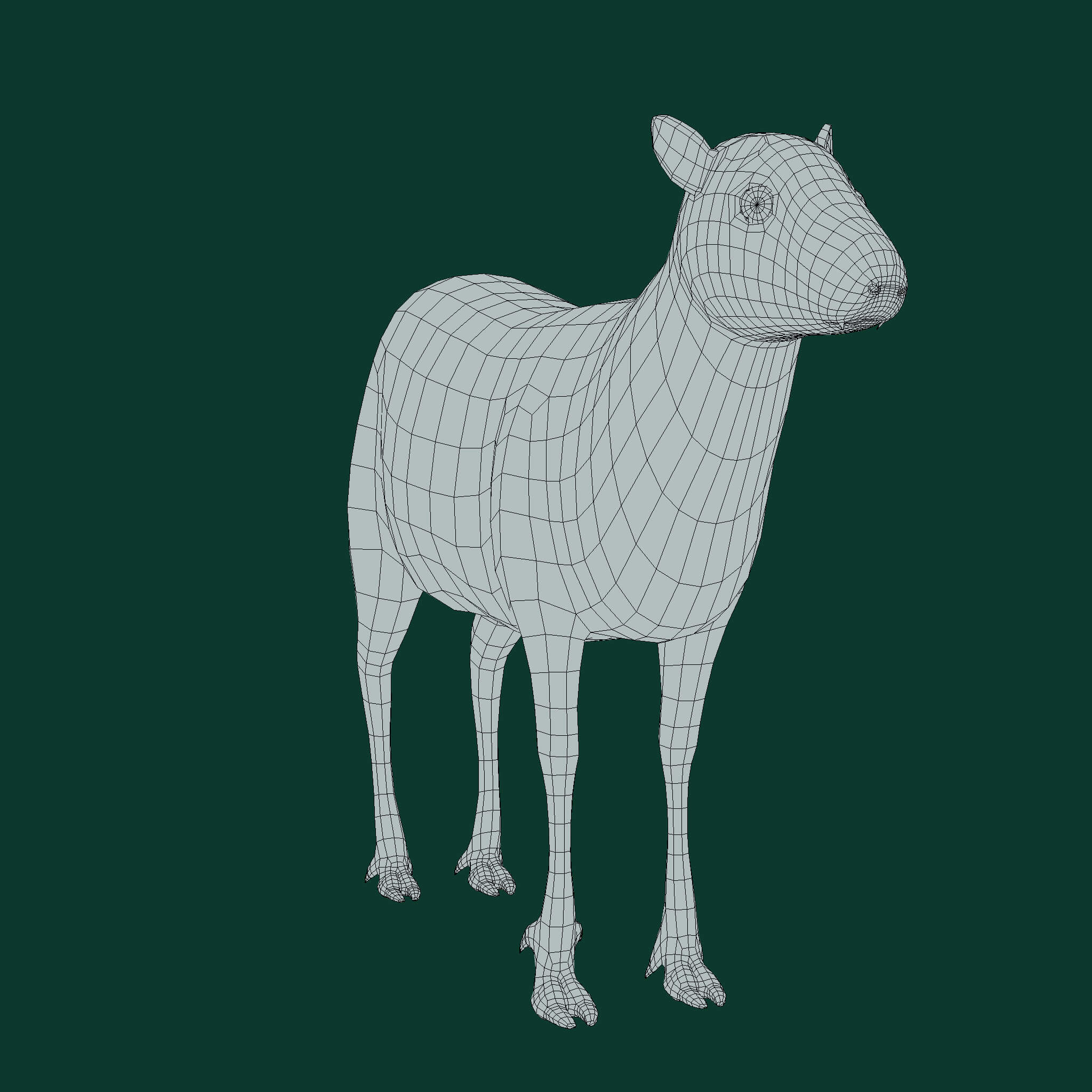 Fanged Mouse-Deer Chevrotain Animal 3D Model by Nyilonelycompany