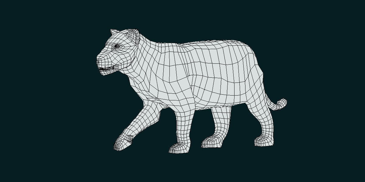 Female Southern African Lion - 3D Model by Nyilonelycompany