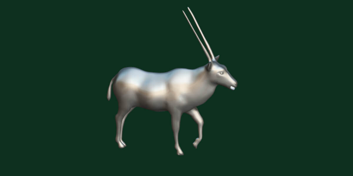 Gemsbok Oryx Antelope - 3D Model by Nyilonelycompany