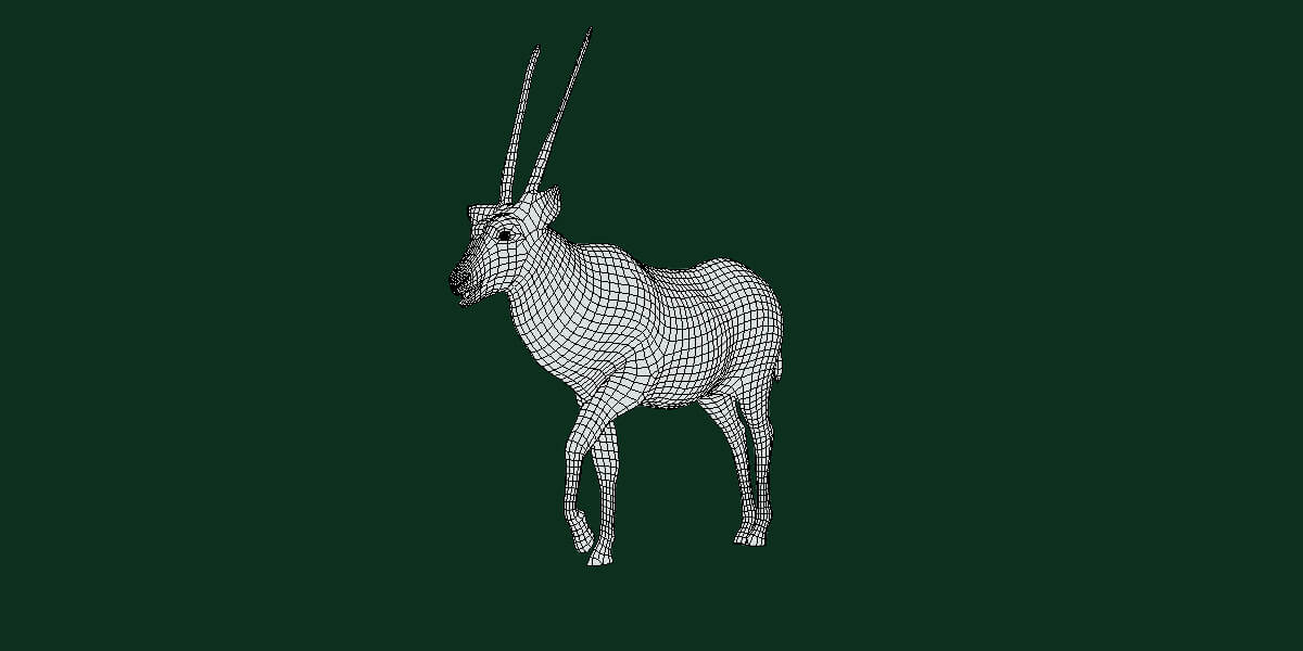 Gemsbok Oryx Antelope - 3D Model by Nyilonelycompany