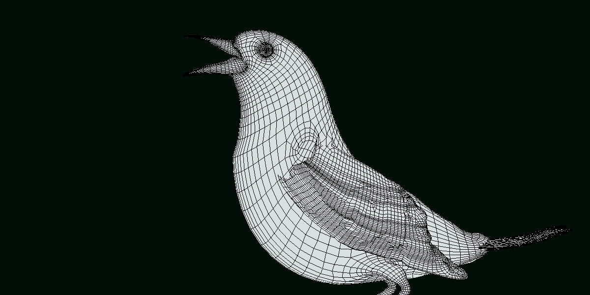 Golden Cheeked Warbler Songbird - 3D Model by Nyilonelycompany