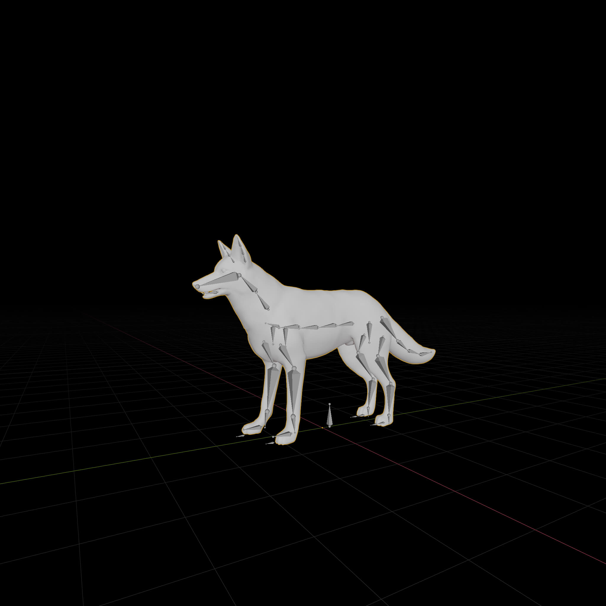 Golden Jackal Animal - 3D Model by Nyilonelycompany