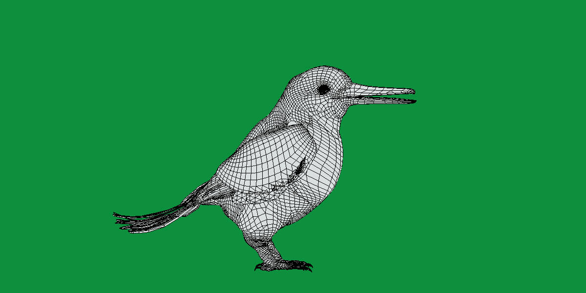 Guam Micronesian Kingfisher Bird - 3D Model by Nyilonelycompany