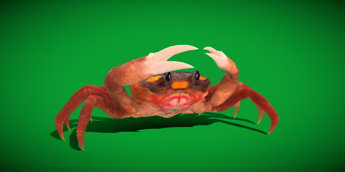 Halloween Moon Crab - 3D Model by Nyilonelycompany