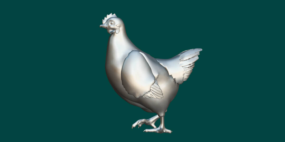 Hen Chicken - 3D Model by Nyilonelycompany