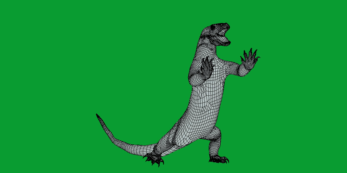 Komodo Dragon Monitor Lizard - 3D Model by Nyilonelycompany