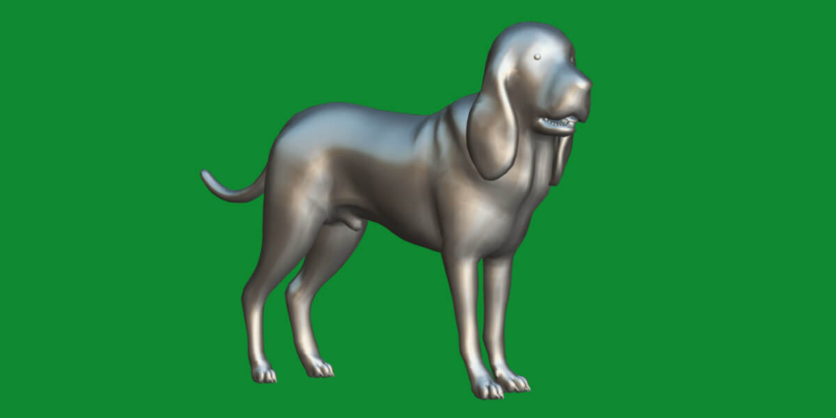 Le Chien De Saint-Hubert Dog 3D Model by Nyilonelycompany