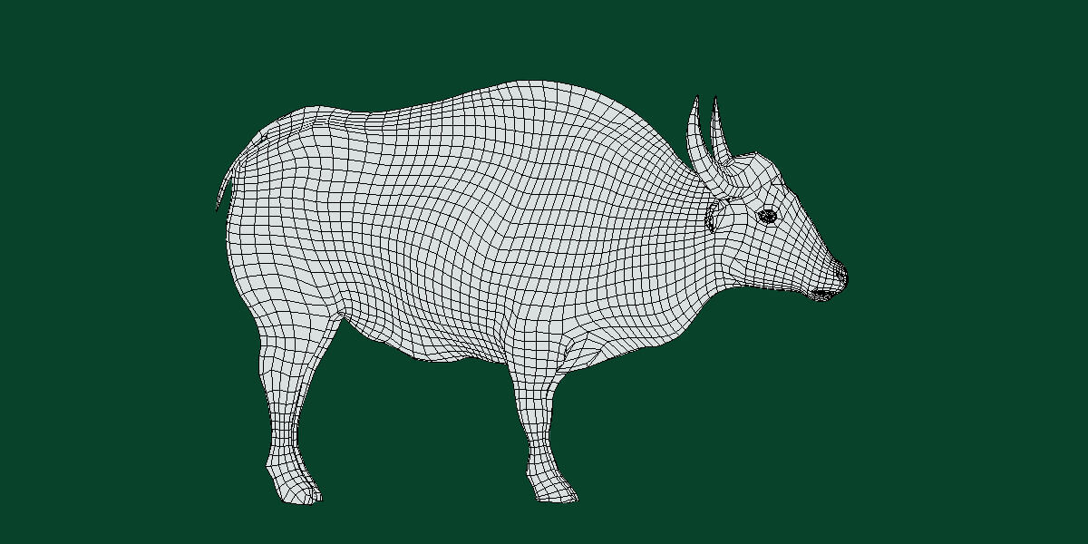 Malayan Gaur Indian Bison - 3D Model by Nyilonelycompany