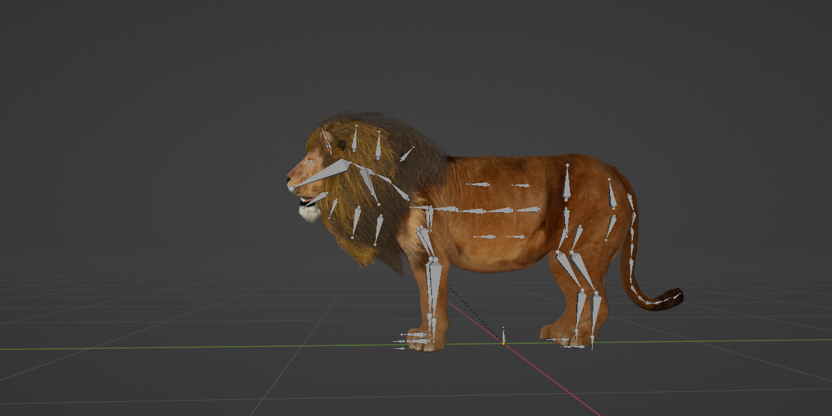 Male African Lion - 3D Model by Nyilonelycompany