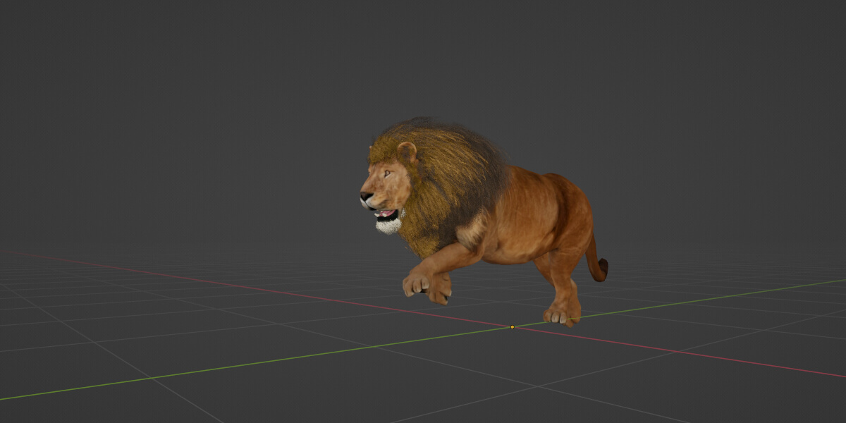 Male African Lion - 3D Model by Nyilonelycompany