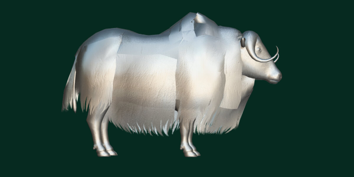 Musk Ox Animal Hoofed Mammal - 3D Model by Nyilonelycompany