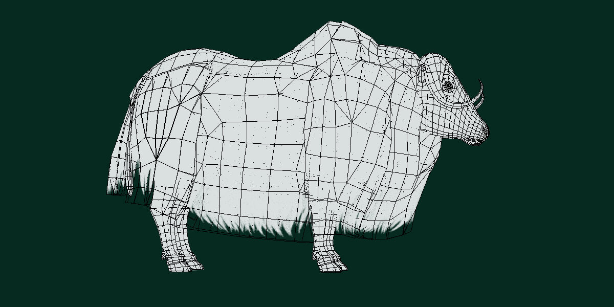 Musk Ox Animal Hoofed Mammal - 3D Model by Nyilonelycompany