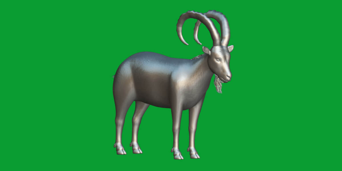 Nubian Ibex Goat - 3D Model by Nyilonelycompany