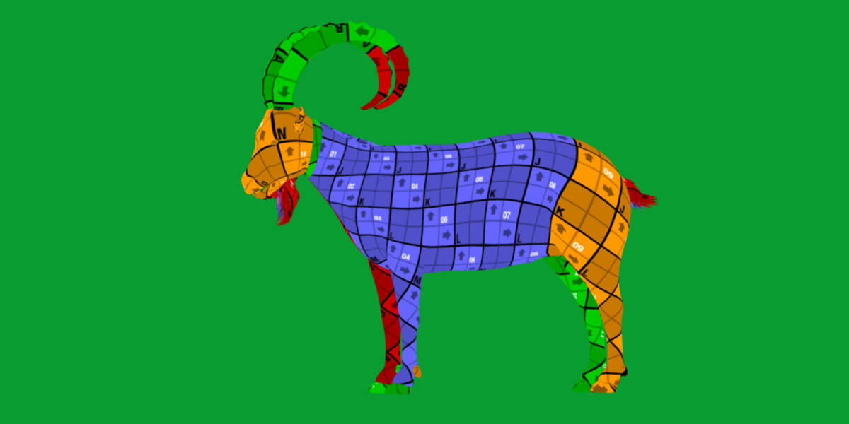 Nubian Ibex Goat - 3D Model by Nyilonelycompany