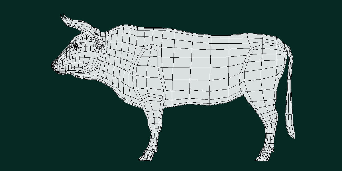 Oxen Bull Mammal Animal - 3D Model by Nyilonelycompany