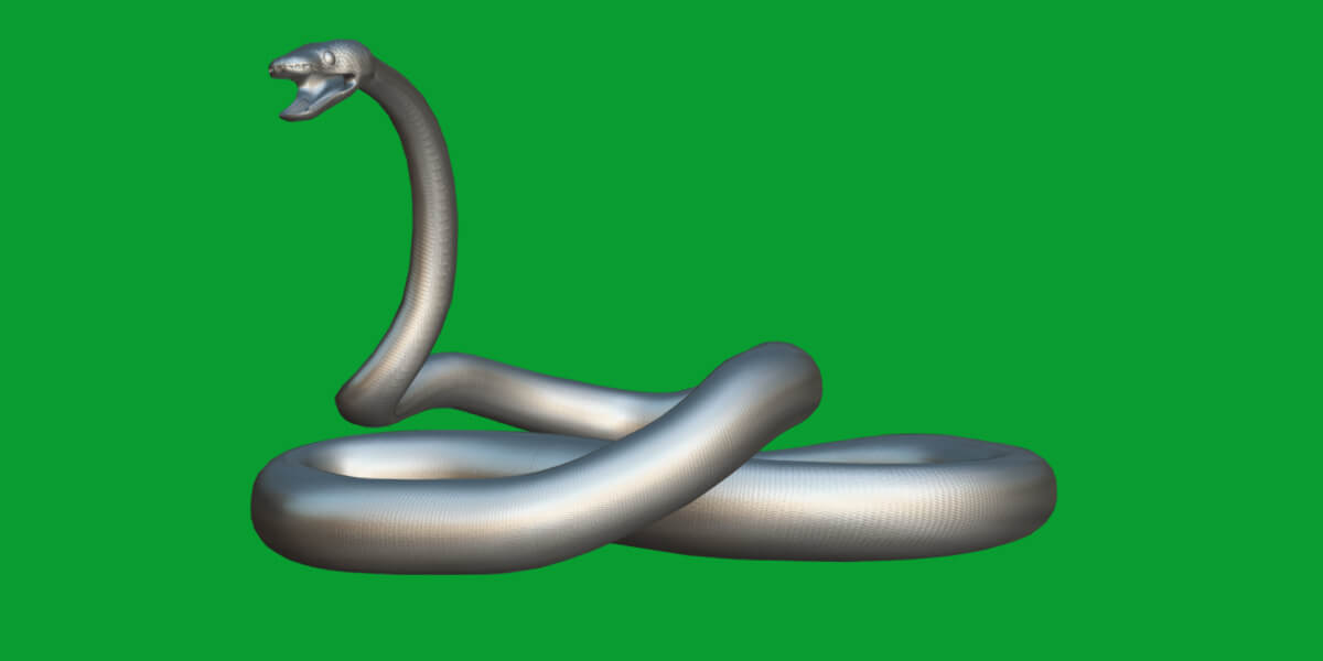 Panda Pied Ball Python - 3D Model by Nyilonelycompany