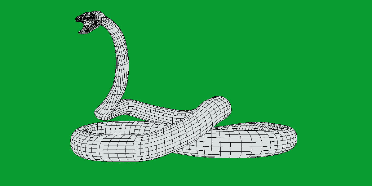 Panda Pied Ball Python - 3D Model by Nyilonelycompany