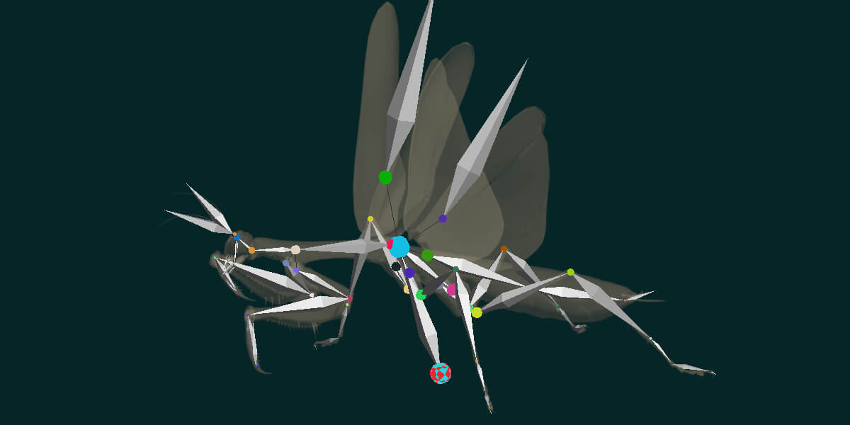 Pink Orchid Mantis Insect - 3D Model by Nyilonelycompany