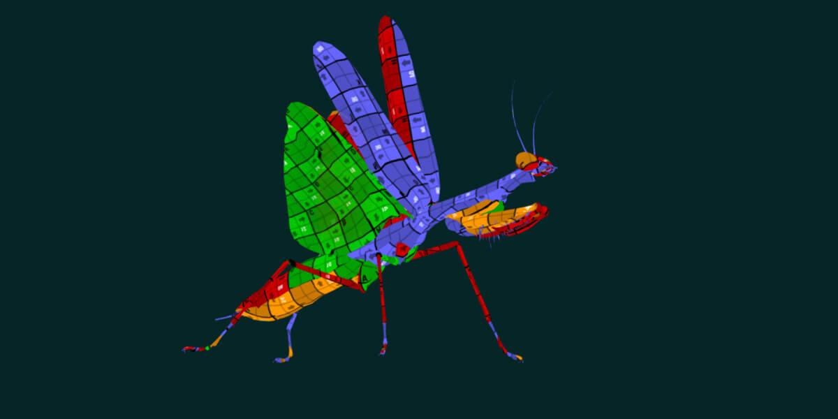 Pink Orchid Mantis Insect - 3D Model by Nyilonelycompany