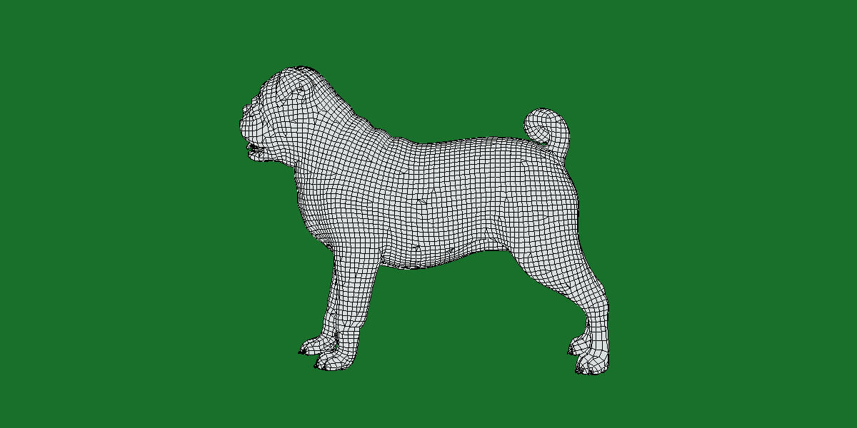 Pug Dog Breed - 3D Model by Nyilonelycompany