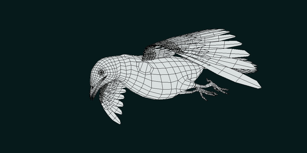 Purplish-Backed Jay Bird 3D Model by Nyilonelycompany