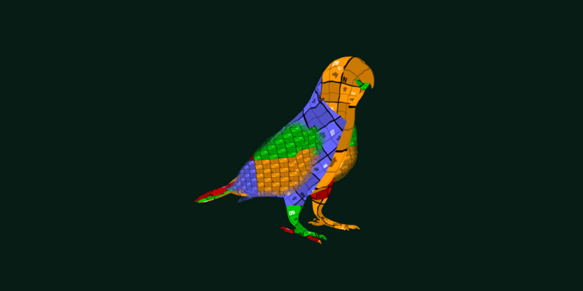 Red Lory Parrot Flamboyant Bird - 3D Model by Nyilonelycompany