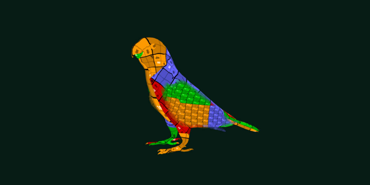 Red Lory Parrot Flamboyant Bird - 3D Model by Nyilonelycompany