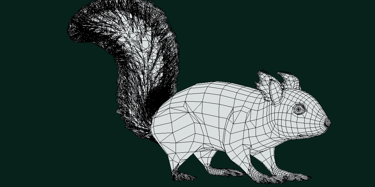 Red Squirrel Animals - 3D Model by Nyilonelycompany