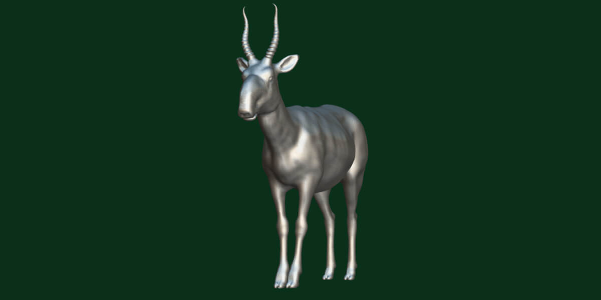 Saiga Antelope Mammal - 3D Model by Nyilonelycompany
