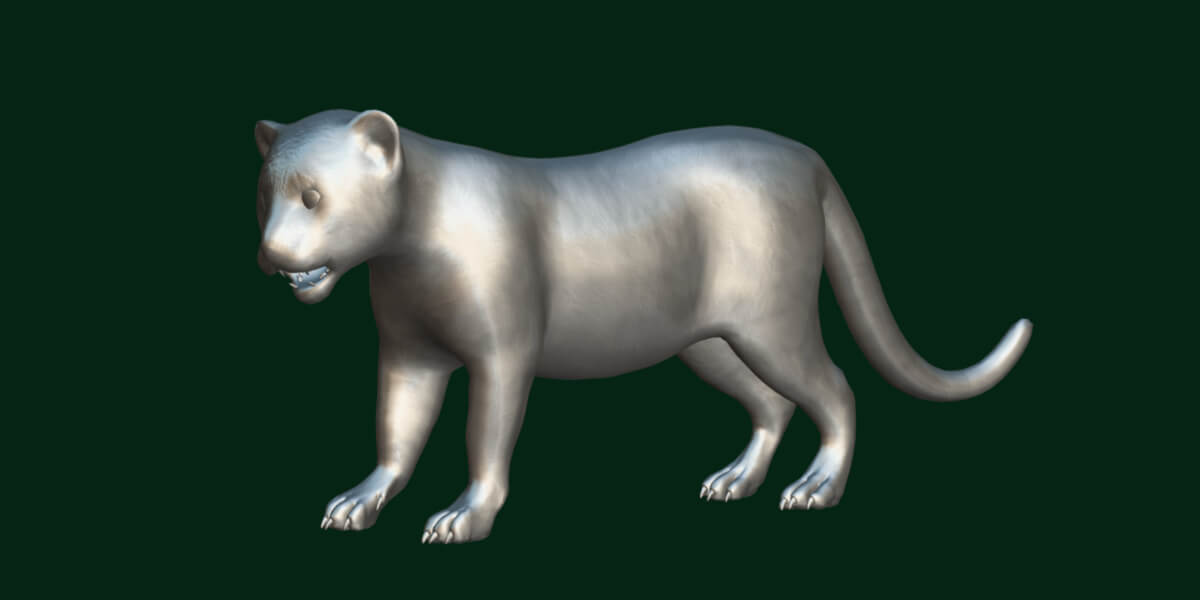 Snow Leopard Cub - 3D Model by Nyilonelycompany