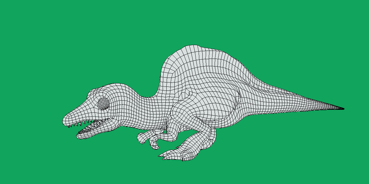 Spinosaurus Baby Dinosaur - 3D Model by Nyilonelycompany