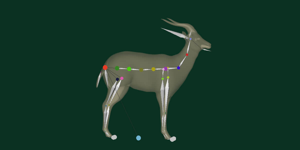 Springbok Antelope Animal - 3D Model by Nyilonelycompany