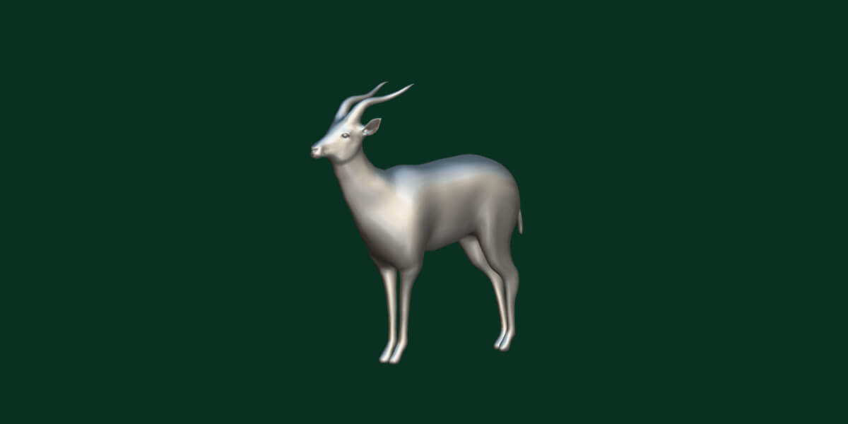 Springbok Antelope Animal - 3D Model by Nyilonelycompany