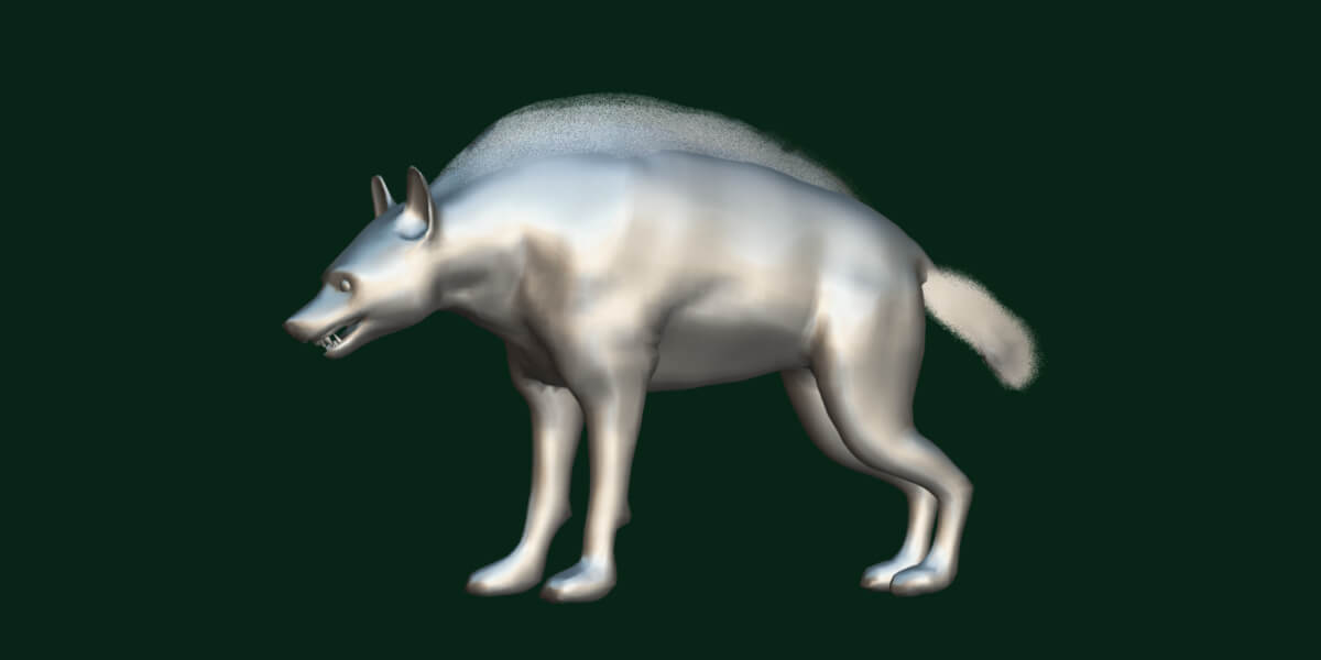 Striped Hyena Male Animal - 3D Model by Nyilonelycompany