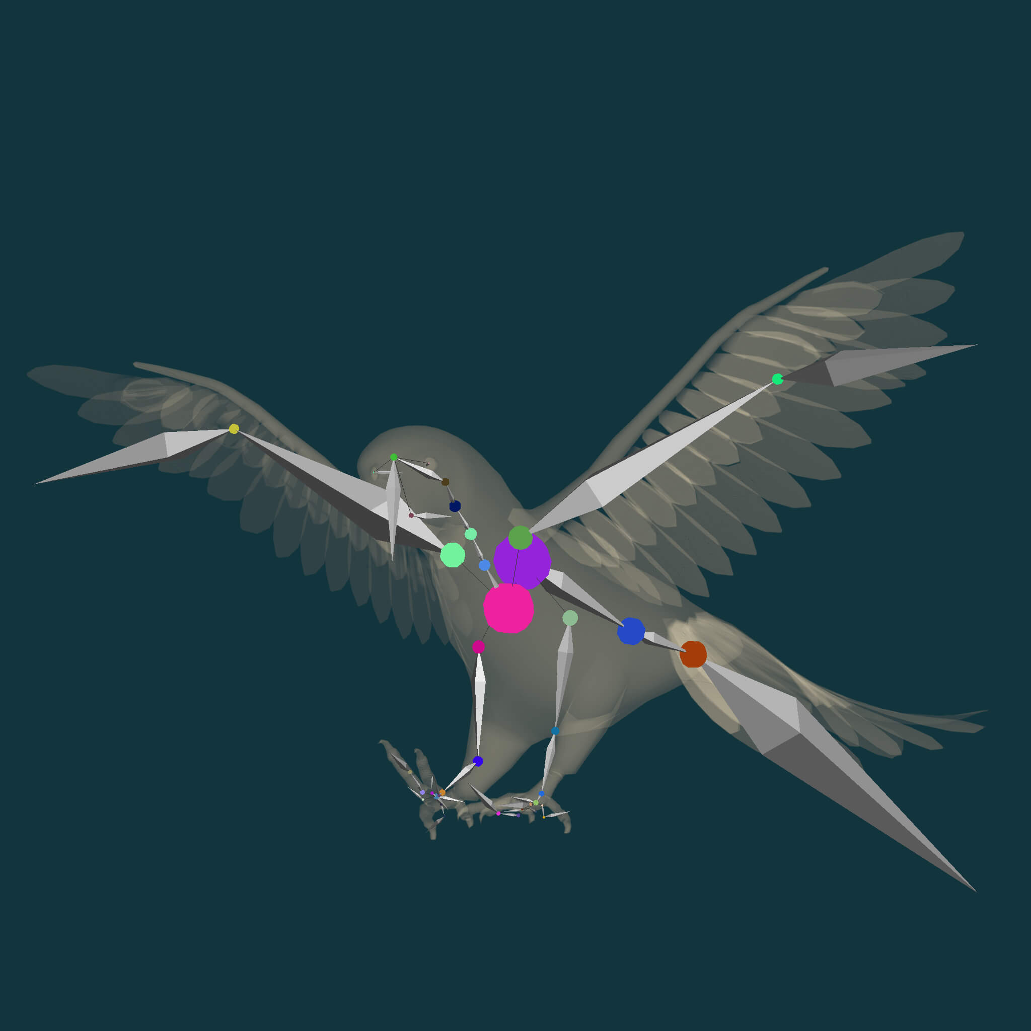 Sun Conures Parakeet Bird - 3D Model by Nyilonelycompany