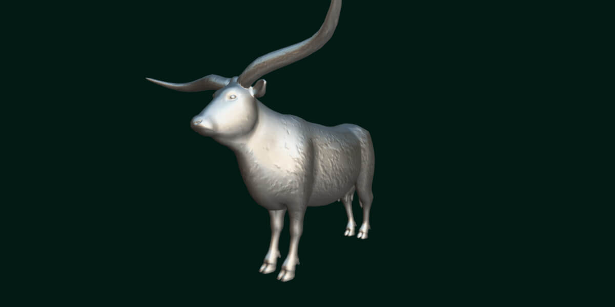 Texas Longhorn Cattle - 3D Model by Nyilonelycompany