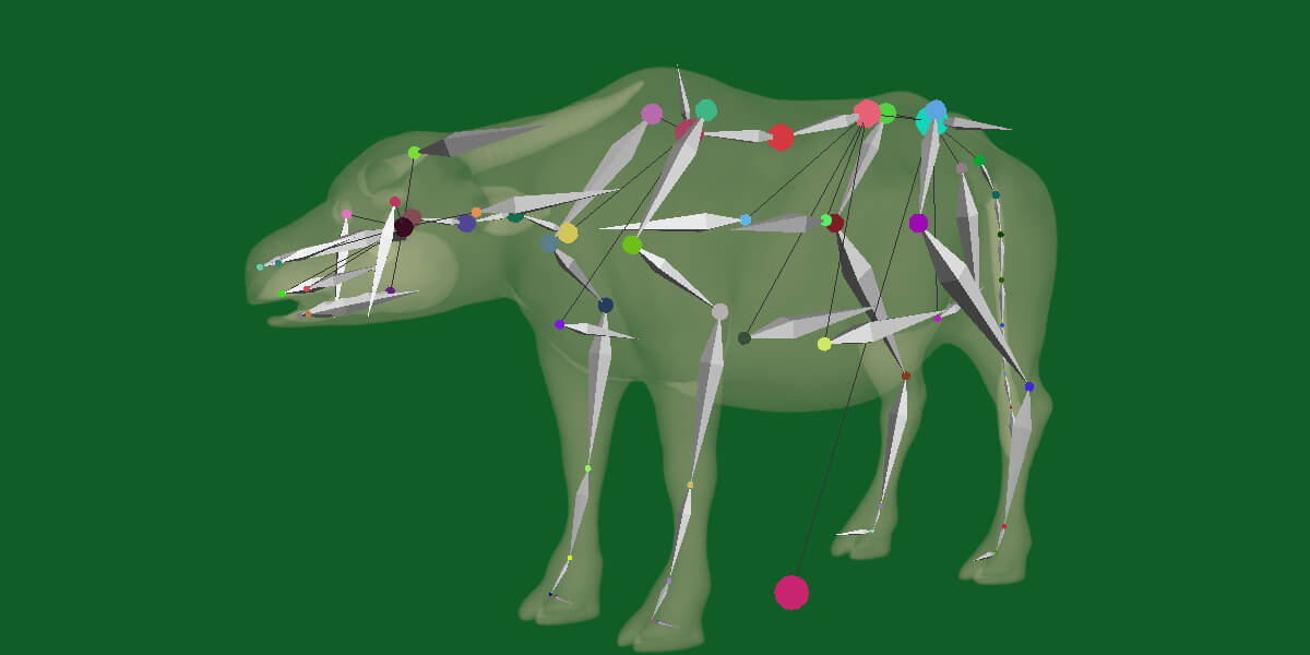 White Albino Asian Water Buffalo - 3D Model by Nyilonelycompany