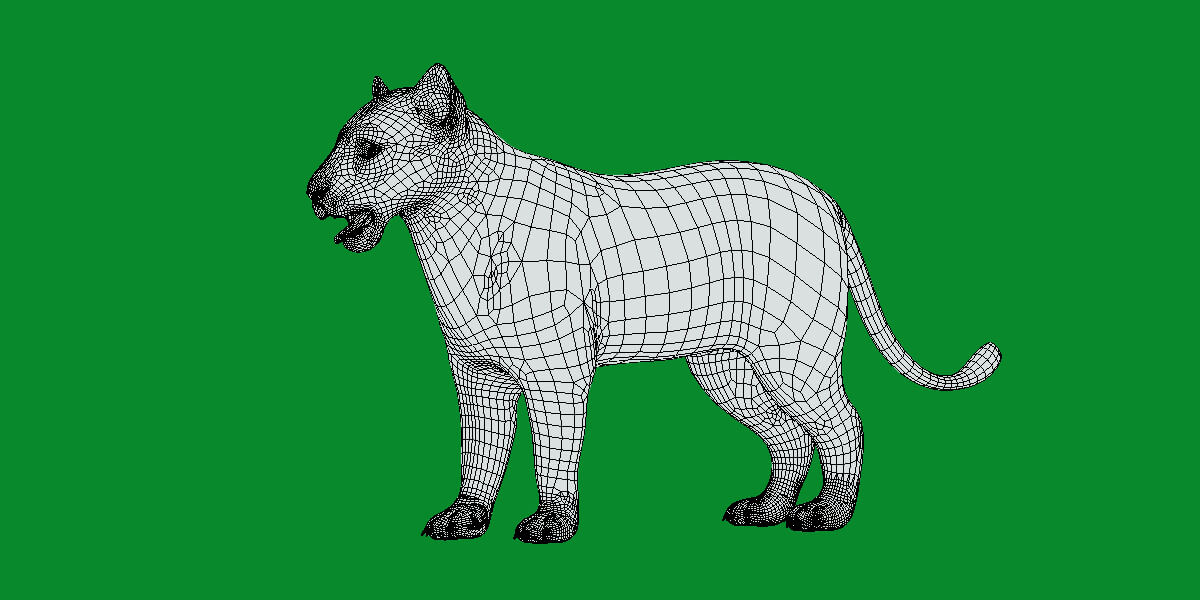 Young Lion Cub - 3D Model by Nyilonelycompany